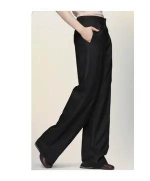 MAISON MARGIELA Wool-blend Tailored Trousers With Contrast Cuff Trim - Black