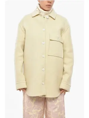 JIL SANDER Logo Jacquard Shirt Jacket