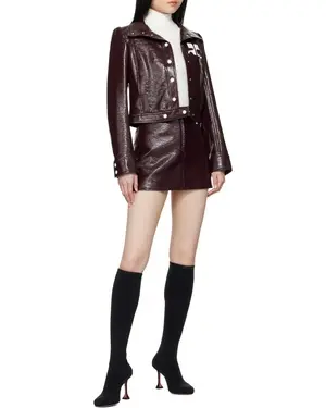 COURREGES Reedition Logo Patch Mini Skirt - Black