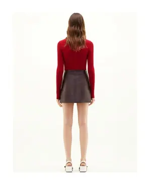 COURREGES Reedition Logo Patch Mini Skirt - Black
