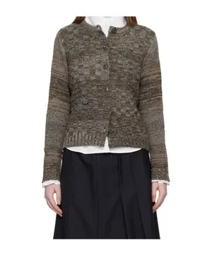 MAISON MARGIELA Wool Blend Knit Cardigan