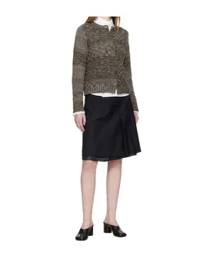 MAISON MARGIELA Wool Blend Knit Cardigan