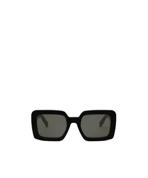 Celine Logo Sunglasses - Bright Black