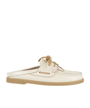 Hereu Moccasin Mules - White