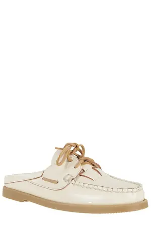 Hereu Moccasin Mules - White