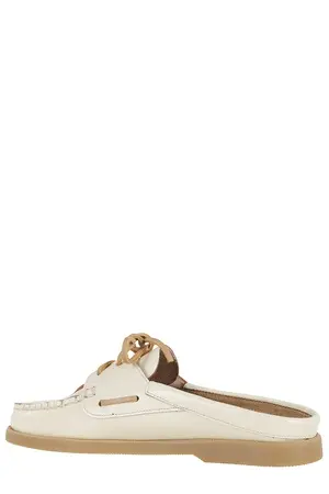 Hereu Moccasin Mules - White