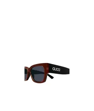 Gucci Rectangle Frame Sunglasses - Black