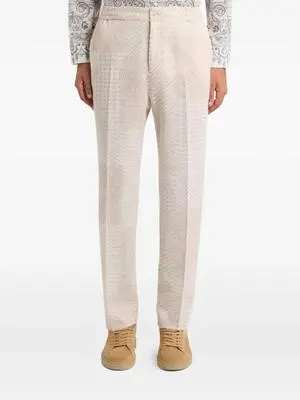 Etro Wool-blend Patchwork Trousers