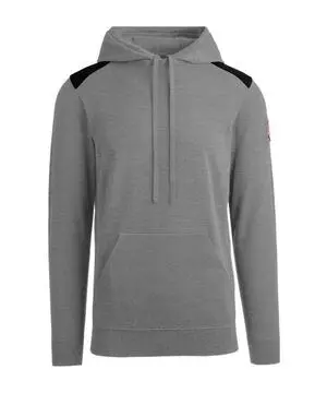 Canada Goose Knit Hoodie With Drawstring And Kangaroo Pockets - Gray