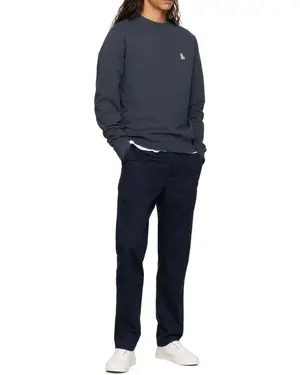 Maison Kitsuné Chillax Fox Crewneck Sweatshirt - Blue