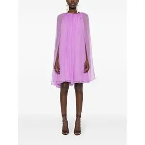 Max Mara Tulle Crewneck Sleeveless Dress