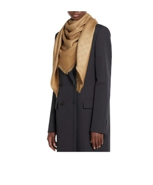 Gucci Logo Jacquard Square Scarf