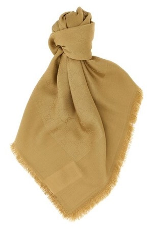 Gucci Logo Jacquard Square Scarf