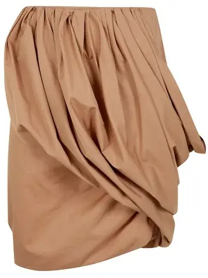Chloé Draped Asymmetrical Skirt - Reef Shell