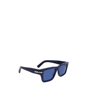 FERRAGAMO Geometric Frame Sunglasses - Blue
