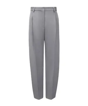 Alaïa Wool Gabardine Mid-rise Trousers