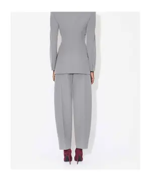 Alaïa Wool Gabardine Mid-rise Trousers