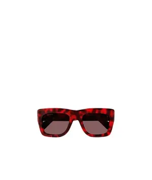 Gucci Rectangular Acetate Sunglasses - Havana