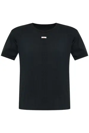 MAISON MARGIELA Ribbed Cotton T-shirt