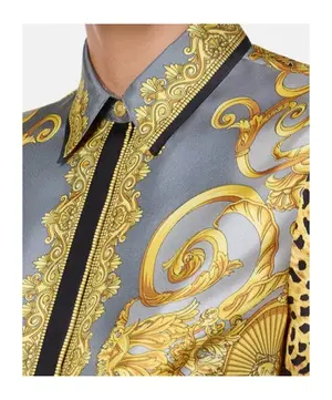 Versace Animalier & Barocco Print Shirt