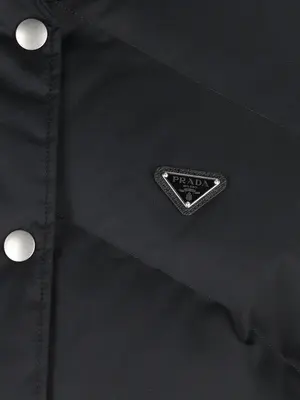 Prada Triangle Logo Button-up Jacket