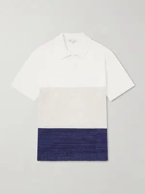 Onia Linen, Silk And Cotton-blend Polo Shirt - Neutrals