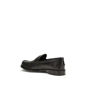 Prada Ruched Slip-on Loafers