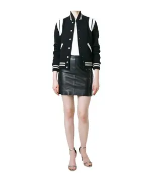 Saint Laurent Varsity Bomber Jacket - No