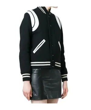 Saint Laurent Varsity Bomber Jacket - No
