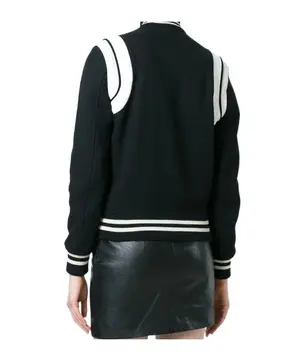 Saint Laurent Varsity Bomber Jacket - No