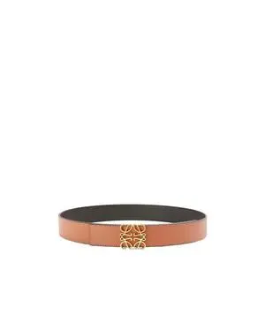 Loewe Logo Plaque Reversible Belt - Black