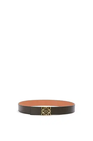 Loewe Logo Plaque Reversible Belt - Black