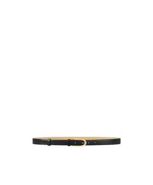 Givenchy Gold Buckle Belt - Black