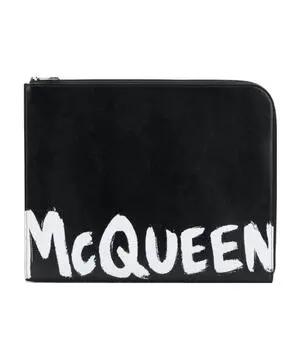 Alexander McQueen Logo Document Holder - Black