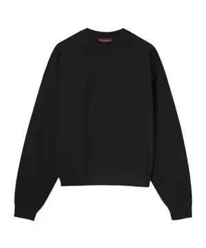Gucci Brushed Jersey Sweatshirt With Embossed Interlocking G - Black