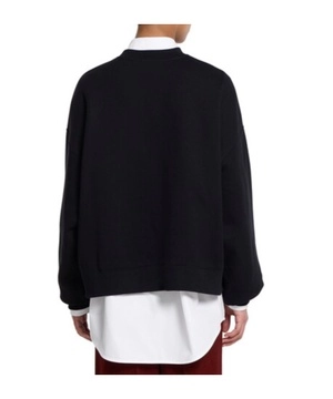 Gucci Brushed Jersey Sweatshirt With Embossed Interlocking G - Black