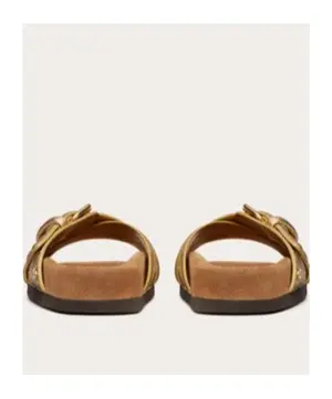 Valentino Garavani Vlogo Crossover-strap Open-toe Slides
