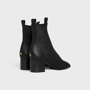 Celine Cheri Zipped Boot In Stretch Lambskin
