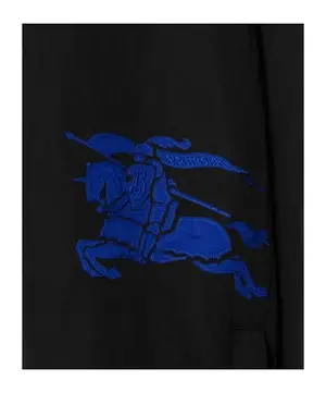 Burberry Equestrian Knight Motif Zipped Hooded Jacket