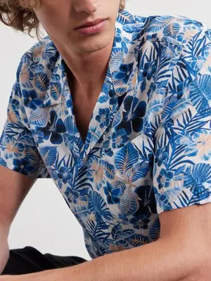 Vilebrequin Charli Camp-collar Printed Shirt
