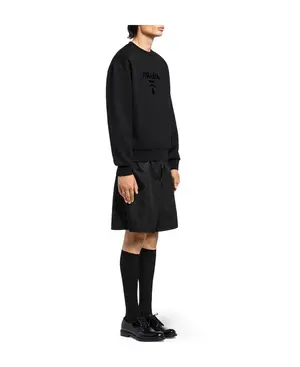 Prada Chenille Logo Sweatshirt