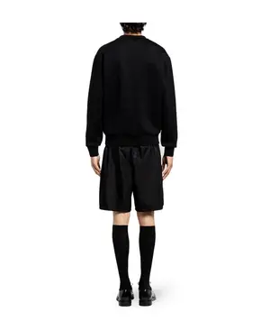 Prada Chenille Logo Sweatshirt