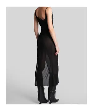 MUGLER Asymmetrical Buckled Strap Dress