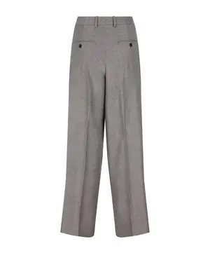Celine Pleated Cashmere Flannel Trousers