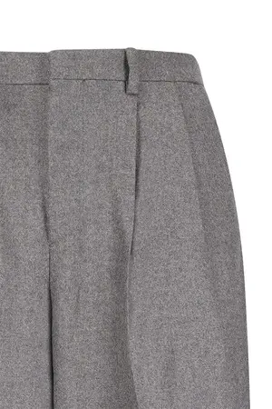 Celine Pleated Cashmere Flannel Trousers