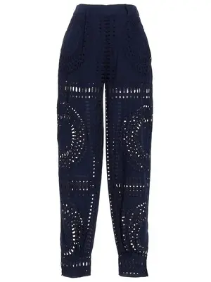 Alberta Ferretti Embroidered Trousers