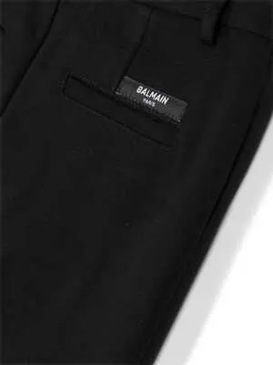Balmain Straight-leg Suit Trousers With Iconic Buttons