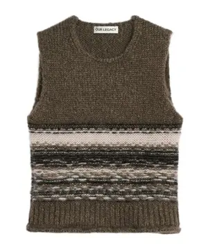 Our Legacy Our Legacy Sleeveless Striped Knit Vest No