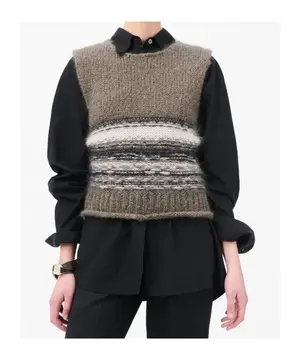 Our Legacy Sleeveless Striped Knit Vest - No