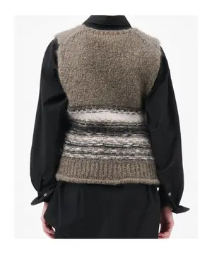 Our Legacy Sleeveless Striped Knit Vest - No